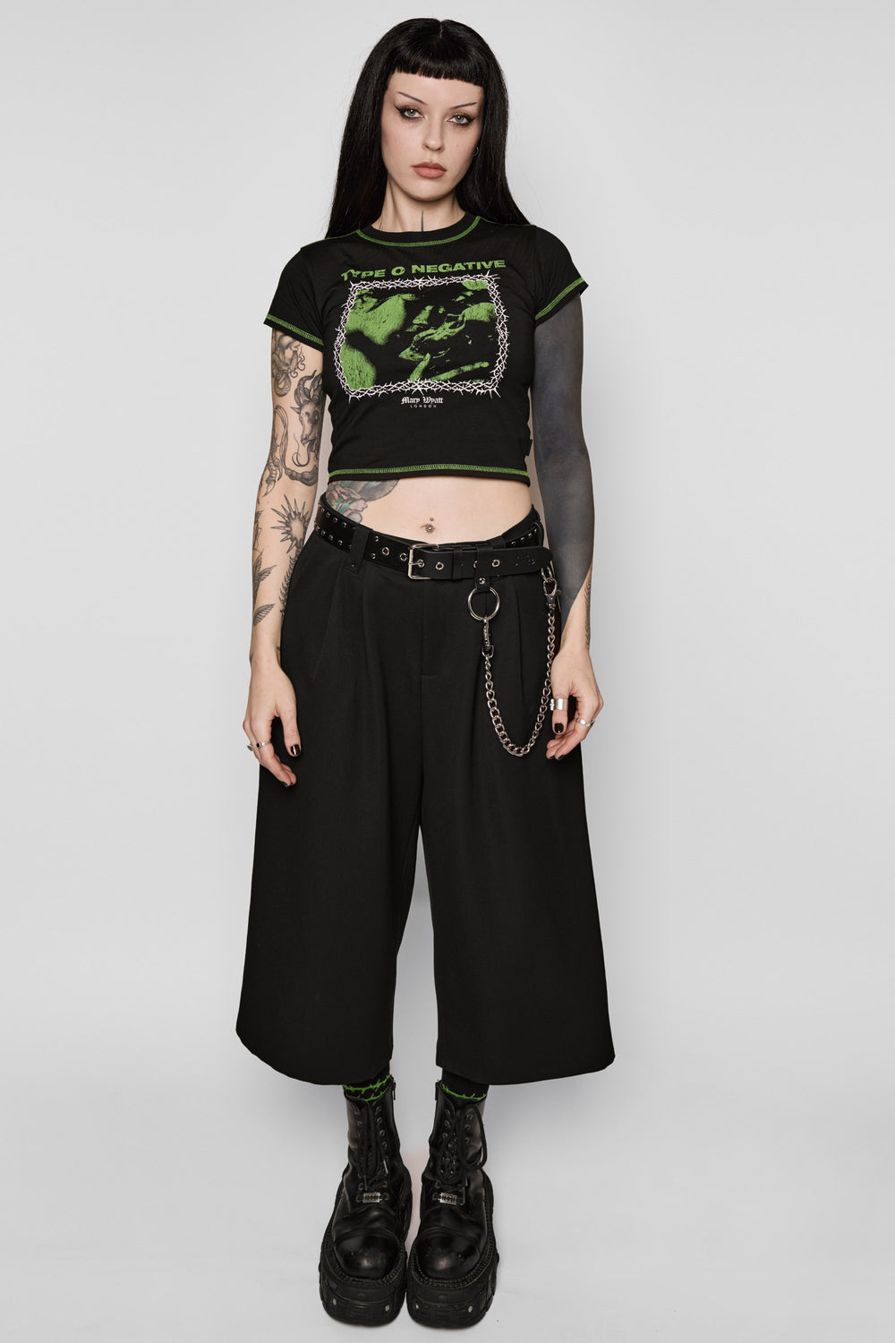 Mary Wyatt London - Haunted Cropped Baby Tee