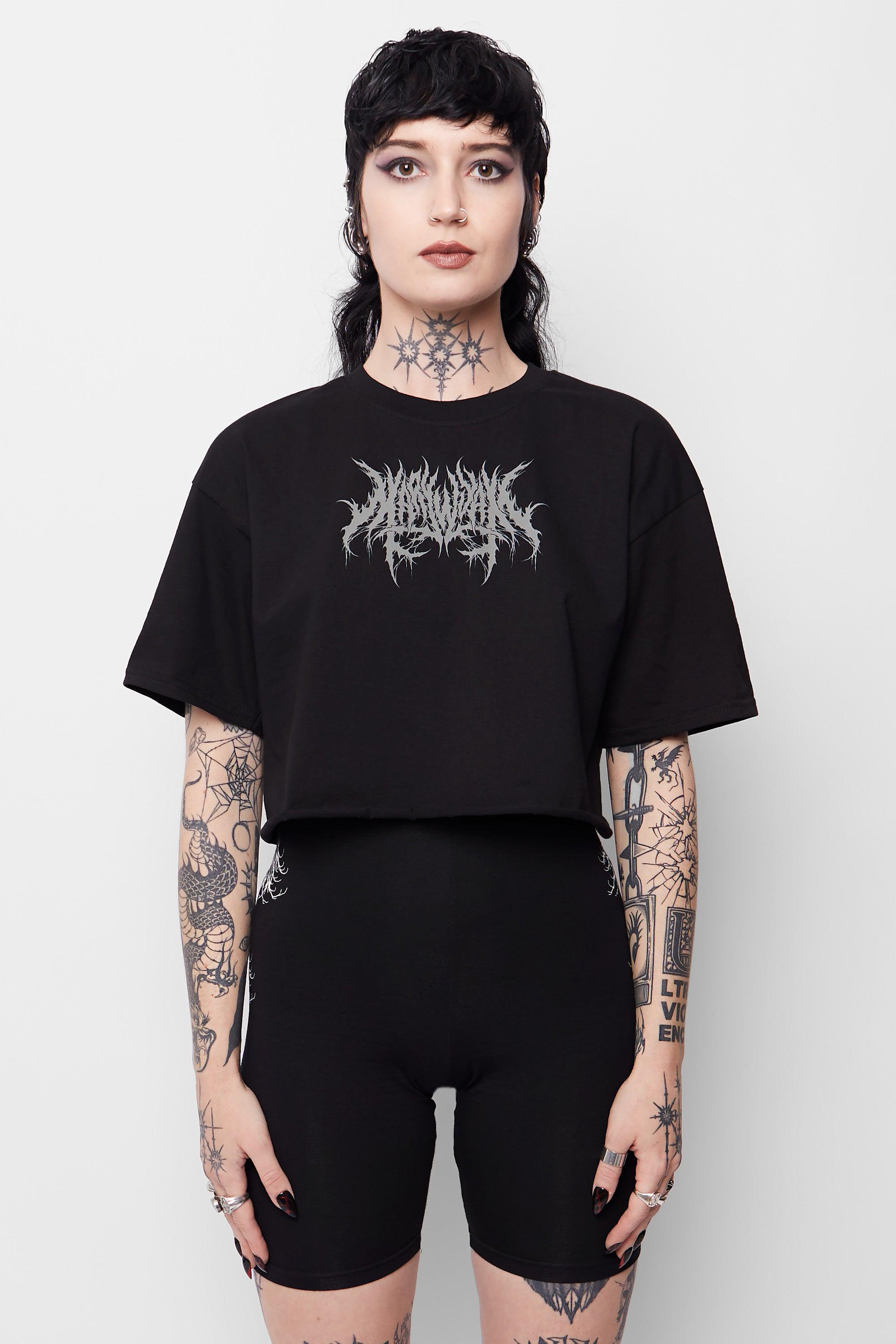 Mary Wyatt London - Requiem Cropped Cut-Off Tee