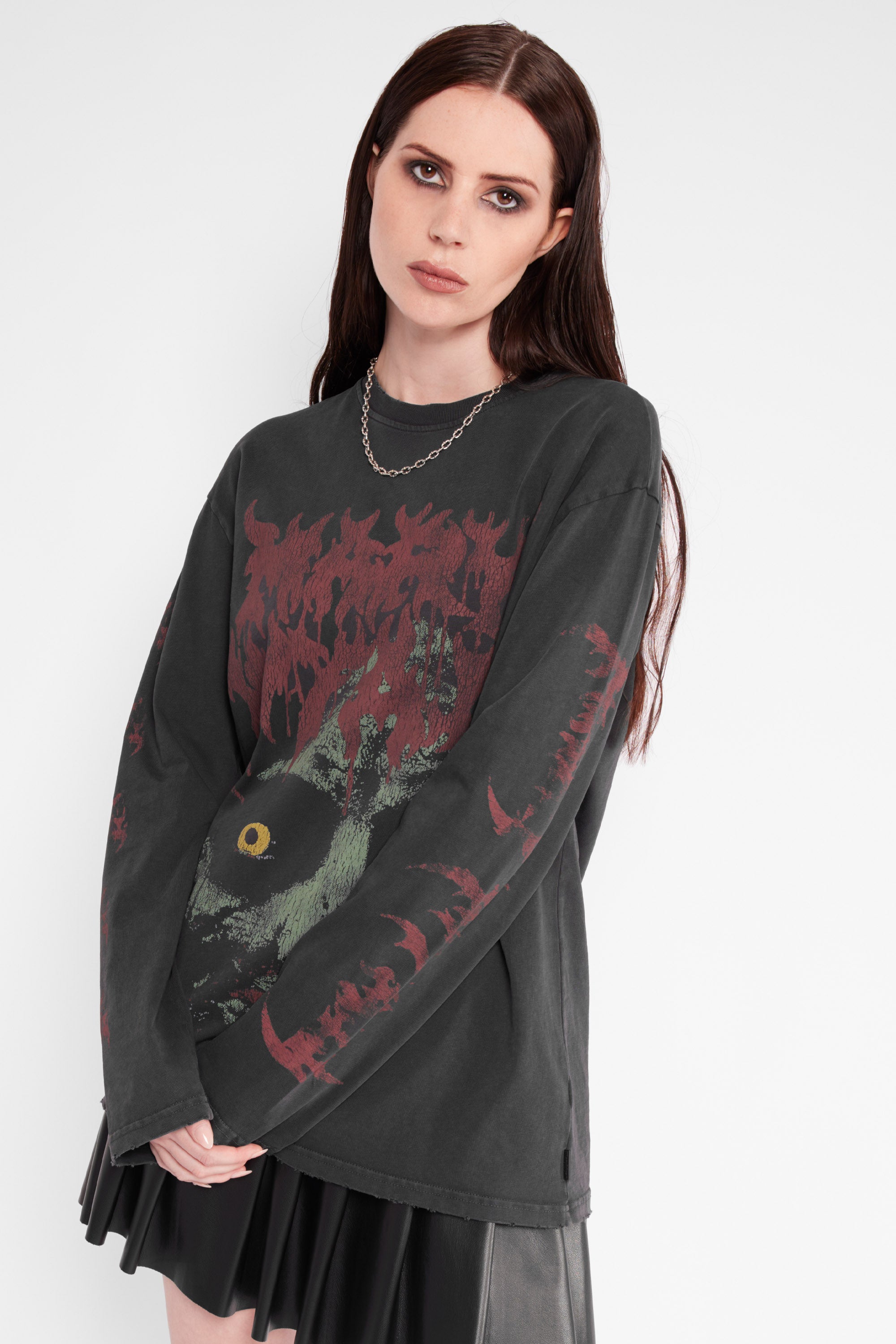 Mary Wyatt London - Revenant Oversized Long Sleeve Tee